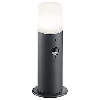 Trio Leuchten Hoosic 522260142 Außen Wegeleuchte, Aluminium, Anthrazit/Weiß, Bewegungsmelder