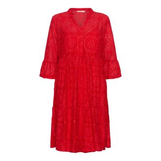 Cream CRTiley Spitzenkleid - - Dresses - Damen - Rot - M
