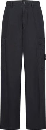 Stone Island Homme, Pantalons, Bleu, Taille: W32 Pantalon Coupe Droite