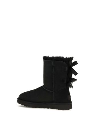 UGG Womens Boots Bailey Bow Ii Black Calf Leather