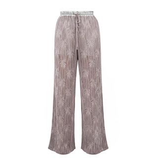 Jucca Halbtransparente Musselin-Hose - - Swimwear - Damen - Grau - S