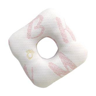 Generic Perforierendes Seitenschl&auml;ferkissen - Memory Foam Kissen 28x28x7cm, Tragbares Schlafkissen mit Ohrenschutz f&uuml;r Flugzeug, Auto, Arbeitsplatz, Fitnessst