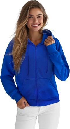 OZONEE Damen Kapuzenpullover Sweatjacke Sweatshirt Farbvarianten Kapuzenjacke Kapuzenpulli Langarm Kapuze Hoodie Sport Style Casual Fitness Basic Training 77