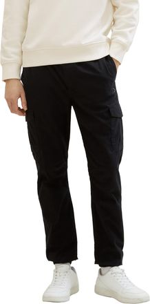 Tom Tailor Tom Tailor Denim Herren Slim Fit Cargo Hose aus Baumwolle, 29999 - Black, XS