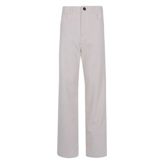 R&oacute;he Bruun Signature Baggy Corduroy Hose - - Trousers - Damen - Wei&szlig; - S
