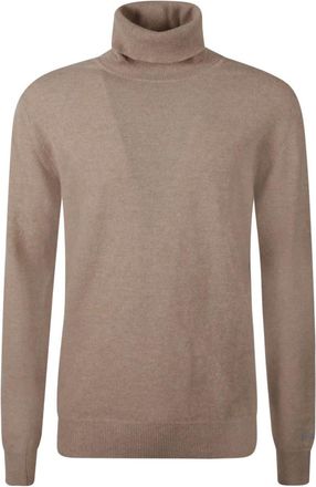 Woolrich Homme, Pulls, Beige, Taille: M Lambswool Turtleneck