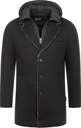 Indicode Herren INApostolos Softshell-Mantel mit Kapuze | Herrenmantel Winter Mantel Jacke M&auml;nner Black, M