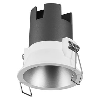 Osram SPOT TWIST Einbau-Downlight, silber, 5W, 400lm, 830 WT, 70mm Durchmesser, warmwei&szlig;e Lichtfarbe, bis zu 90% Energieersparnis im Vergleich zu Halogen-Do