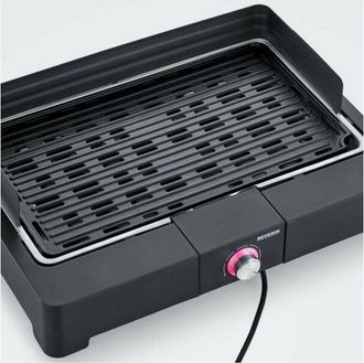 Severin Barbecue Electrique - Grillade électrique Severin PG8567 - Surface de cuisson 44,5x26cm - Thermostat réglable - 2200W