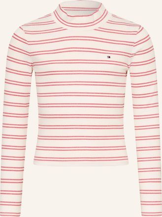 Tommy Hilfiger Longsleeve Mit Glitzergarn weiss