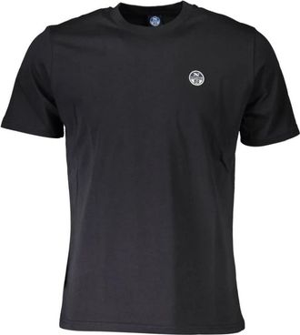 North Sails Schwarzes Baumwoll Herren T-Shirt - - Tops - Herren - Schwarzk - XL