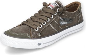 Dockers by Gerli Herren Low-Top Sneaker, Männer Halbschuhe,Business,Freizeit,straßenschuhe,Strassenschuhe,Sportschuhe,Khaki,45 EU