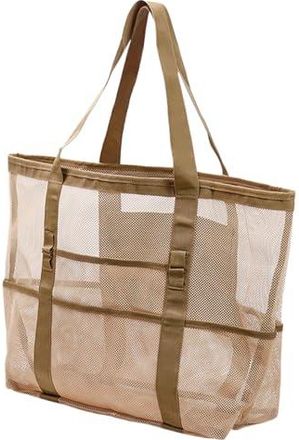 Generico Mesh Beach Bag for Women - Tote &eacute;tanche, conception de poche, conservation de grande capacit&eacute;, poign&eacute;es renforc&eacute;es | Pologne pique-nique pour &eacute;picerie