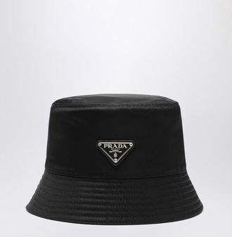 Prada Schwarzer Re-Nylon-Fischerhut