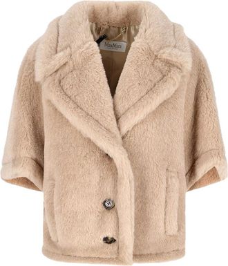 Max Mara Femme, Vestes, Beige, Taille: 38/40 FR Alpaca Blend Jacket