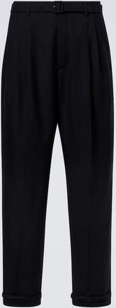 Saint Laurent Gerade Hose aus Woll-Gabardine