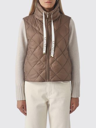 Max Mara Tregic Gesteppte und gef&uuml;tterte Nylonweste mit Stehkragen