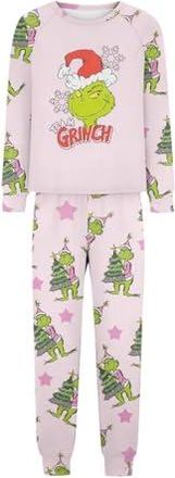 Generic Le Grinch Pyjama Noel Famille De Grinch Hiver Ensemble Chaud Et Doux Vetement Coton Femme Garcon The Homme Couple Enfant Pull Ensembles Noël Costume A