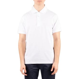 Fay Buttoned Polo Shirt - - Tops - Herren - Wei&szlig; - XL