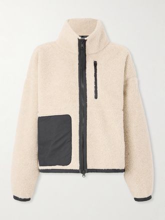 Canada Goose Simcoe Jacke Aus Fleece Aus Einer Wollmischung Mit Shell-bes&auml;tzen - Creme