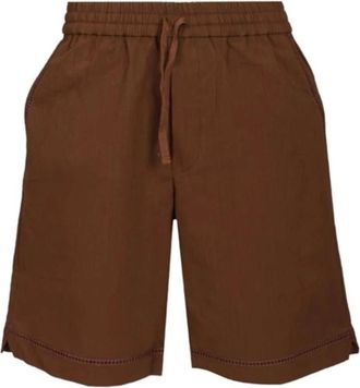 Dr&ocirc;le de Monsieur Homme, Shorts, Brun, Taille: M Short Elastiqu&eacute; Jour Echelle