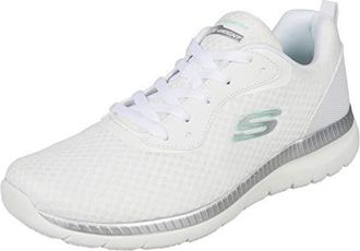 Skechers Bountiful chaussures de sport et dextérieur pour femmes, Blanc (blanc/argent), 37 EU