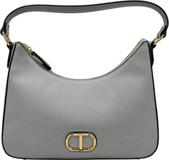 Twinset Femme, Sacs, Bleu, Taille: ONE Size Sac bandouli&egrave;re en cuir PU