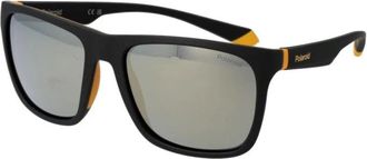 Polaroid unisex, Accessoires, Noir, Taille: ONE Size Lunettes de soleil rectangulaires classiques en plastique