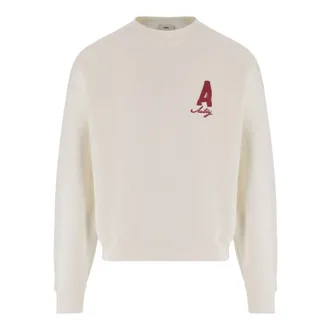 Autry Homme, Sweatshirts et sweats &agrave; capuche, Blanc, Taille: XL SweaT-shirt en coton Heritage avec logo
