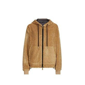 Moncler Veste shearling &agrave; capuche