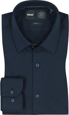 HUGO BOSS Hemd im Baumwoll-Mix, Slim Fit in