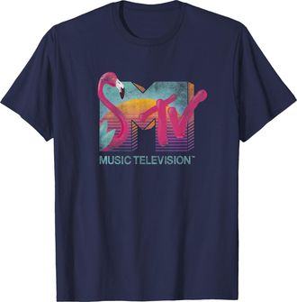 Giesswein Distressed Retro Flamingo Logo Fill T-Shirt