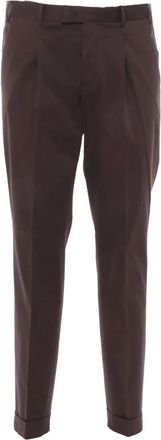 Pantaloni Torino Plissierte Hose mit Klappentaschen - Braun