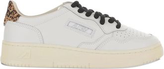 Autry Sneakers mit Leoparden-Detail - Wei&szlig;