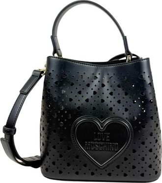Love Moschino Femme, Sacs, Noir, Taille: ONE Size Traforato Secchiello Piccolo