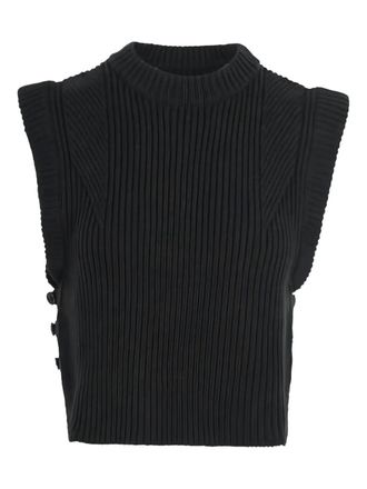 SOEUR haut boutonné en maille côtelée - Vert