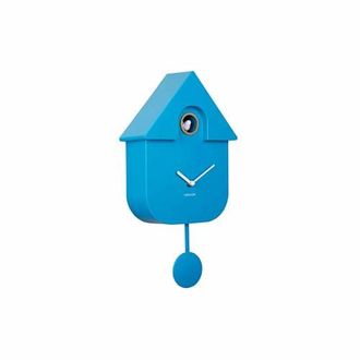 Karlsson Horloge murale moderne Cuckoo ABS bleu vif