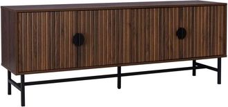 Sweeek TV-Möbel mit geriffeltem Holzdekor 160 cm