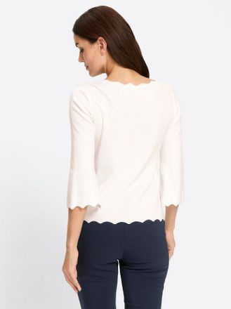 Heine Strickpullover Feinstrick-Pullover 3/4-Arm Jersey