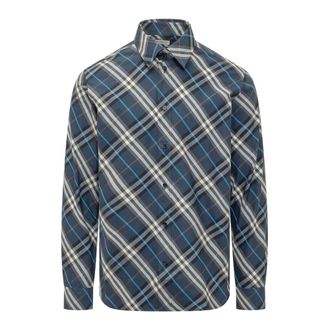Burberry Homme, Chemises, Multicolore, Taille: 2XL Chemise &agrave; manches longues &agrave; carreaux