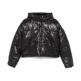 DKNY Schwarze Daunenjacke - - Jackets - Damen - Schwarzk - L