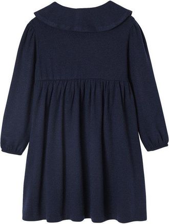 Vertbaudet Minikleid Strickkleid mit gro&szlig;em Kragen M&auml;dchen