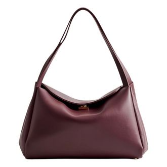 Themoirè Femme, Sacs, Violet, Taille: ONE Size Sac en cuir végétal prune