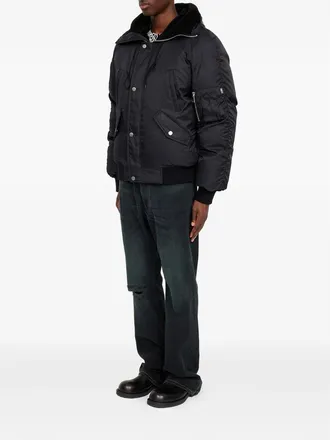 Maison Margiela Hooded Puffer Down Jacket - Black