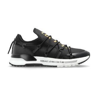 Versace Jeans Couture Homme, Chaussures, Noir, Taille: 45 EU Chaussures de sport avec logo imprim&eacute;
