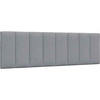 vidaXL Kopfteil-Kissen Hanko Hellgrau 160 cm Stoff Vidaxl