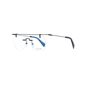 Yohji Yamamoto Homme, Accessoires, Noir, Taille: ONE Size Lunettes Noires Rondes Sans Monture