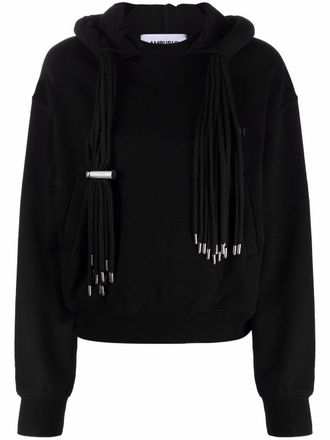 AMBUSH hoodie &agrave; lien de resserrage - Noir
