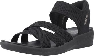 Skechers Femme, Chaussures, Noir, Taille: 40 EU Arya Flat Sandal