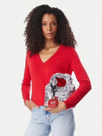 Tommy Jeans Handtasche Tommy Jeans Tjw Bodega Sequins Shopper AW0AW19091 Silberfarben